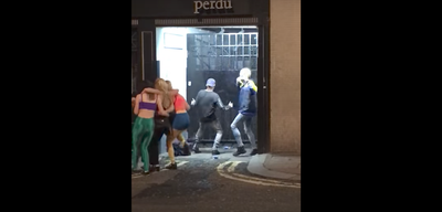 If you can't get into the club, party outside!