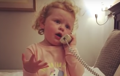 Watch: Toddler's hilarious yet adorable phone call with imaginary friend