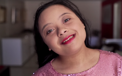 The model with Down Syndrome sharing her sparkle in the spotlight