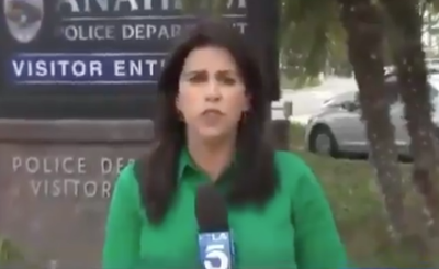 Awkward moment reporter says dead man is 'unavailable for comment'