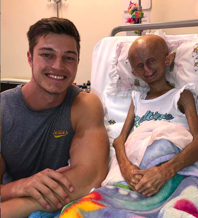 Beandri Booysen from Pretoria meets her hero Brendan Peyper