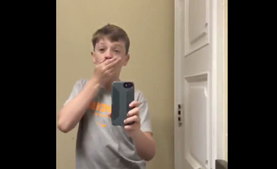Brother hilariously imitates sister's Instagram Boomerangs