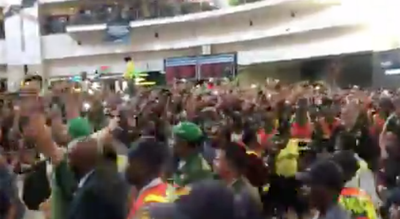 WATCH: World Champions Springboks get heroes welcome at OR Tambo
