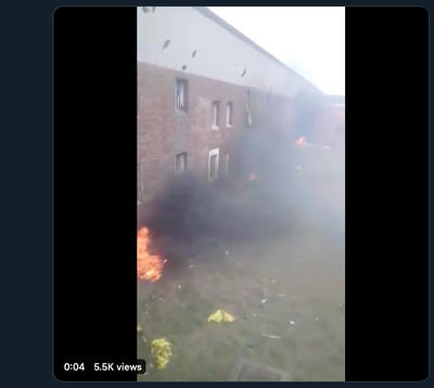 St Albans inmates set uniforms alight