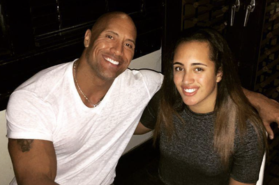 Dwayne 'The Rock' Johnson's daughter starts wrestling like her dad