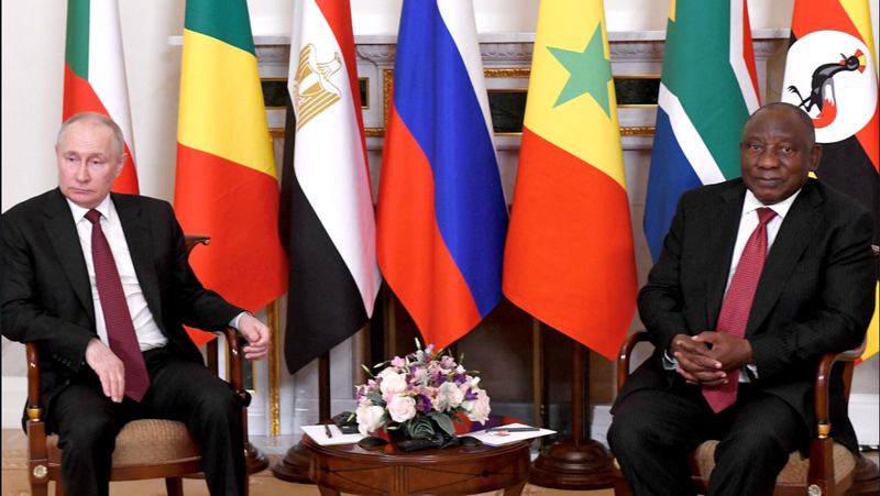 Ramaphosa, Putin discuss Ukraine peace process, bilateral ties
