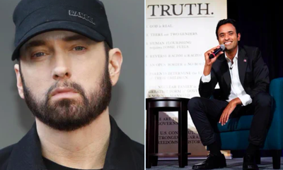 Eminem tells Ramaswamy to drop the mic, quit playing songs