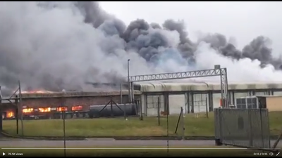 Arson suspected in massive Denny mushrooms fire
