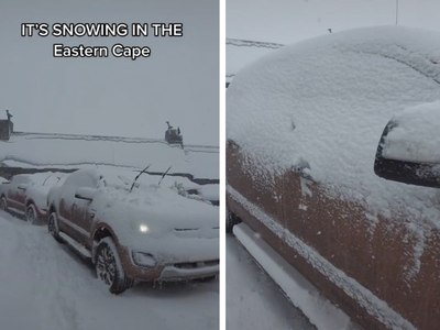 WATCH: Snowfall in Eastern Cape looks like a winter wonderland