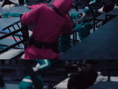 'Squid Game' blunder caught on camera