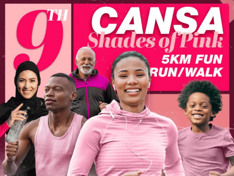 CANSA Shades of Pink 5km fun run/walk this October