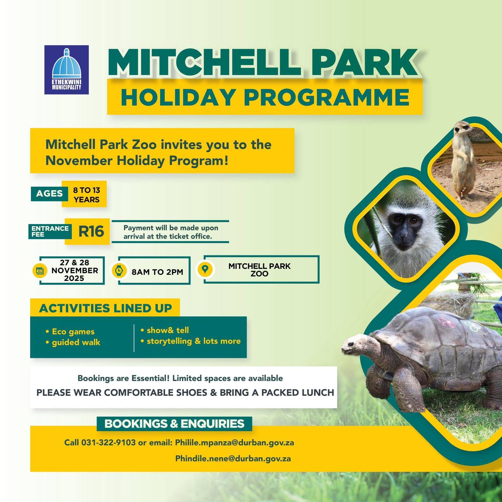 Mitchell Park Holiday Programme brings park back in action