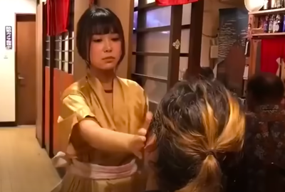 VIDEO: This bar offers a face-slapping service