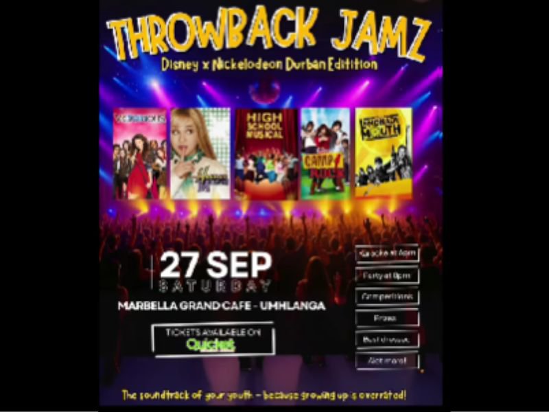 Throwback Jamz: Disney and Nickelodeon nightlife hits Umhlanga