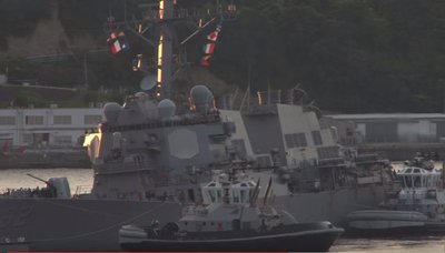 Bodies of US sailors found in flooded destroyer after Japan crash