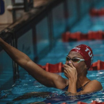 Celebrating Olympic swimmer Kaylene Corbett with a huge surprise