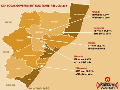 Inforgraphic: KZN municipal elections results 2011
