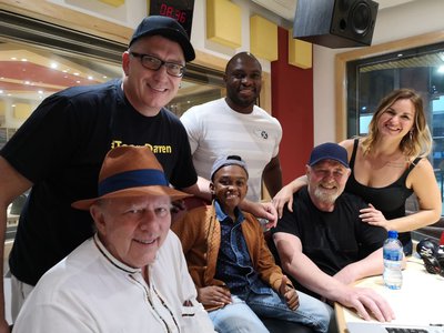 Oh Shucks! Leon Schuster dropped by and left the team in stitches
