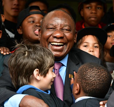 [PICTURES] Ramaphosa spends 67 minutes with children