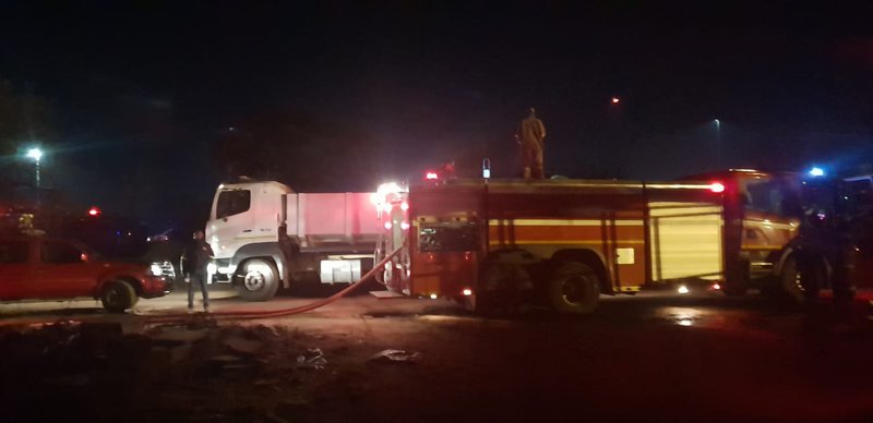 Veld fire rages in Polokwane