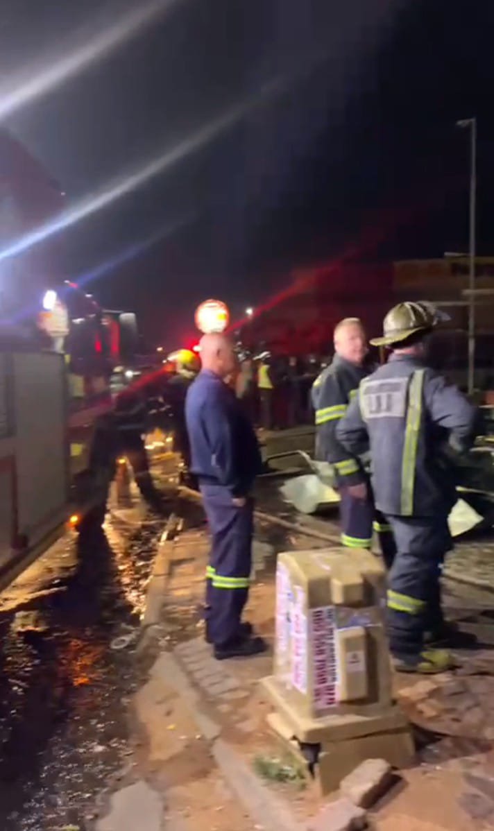 Blaze rips through stalls at Pan Africa Mall in Alex