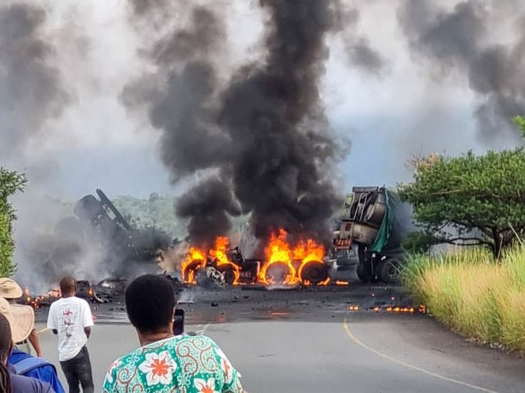 WATCH: Fiery truck crash in Ulundi leaves one dead