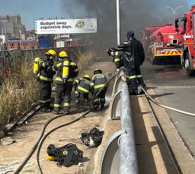 Cable fire on M1 South causes road closures and power outage