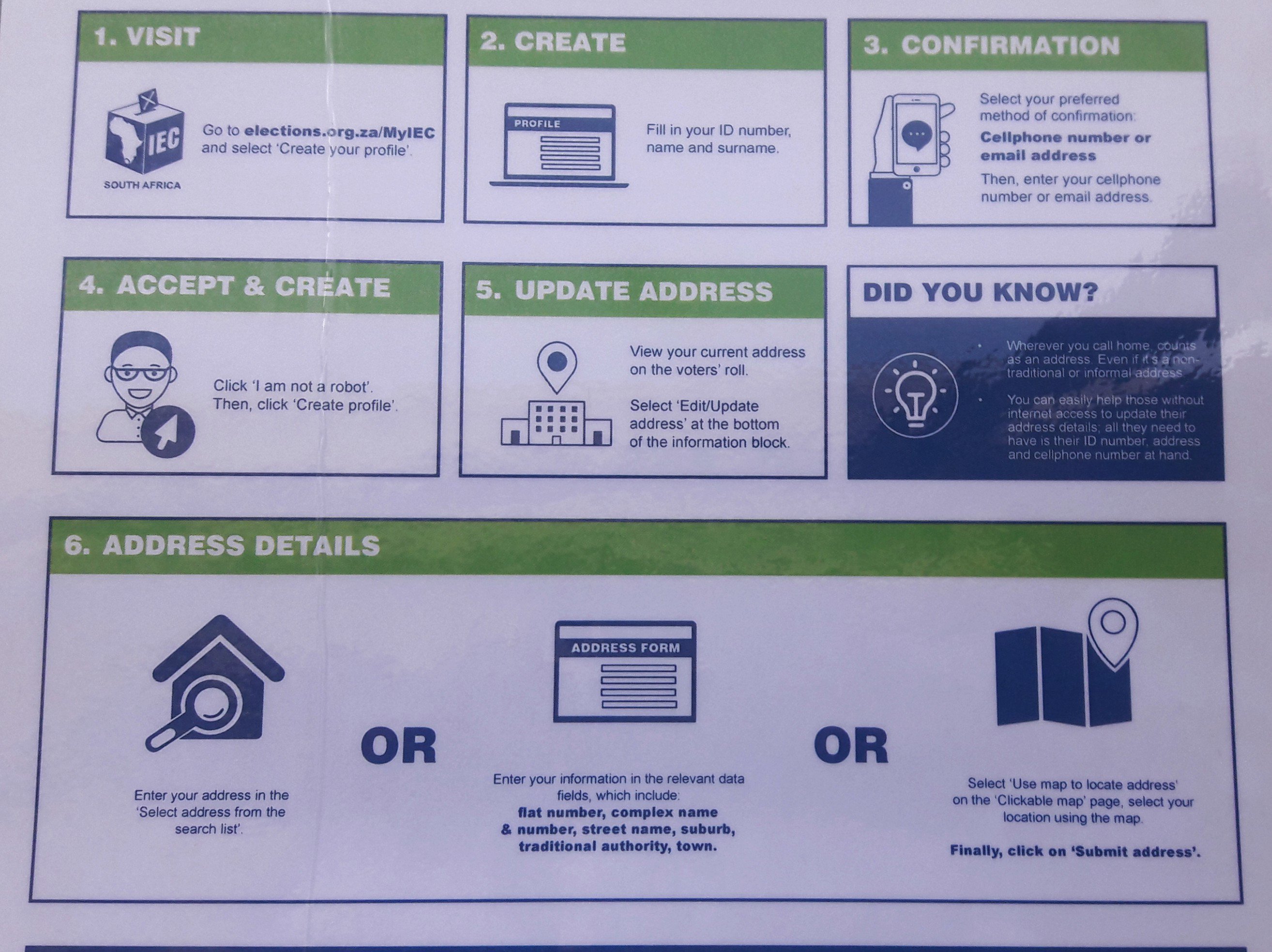 IEC steps up drive to obtain voter addresses