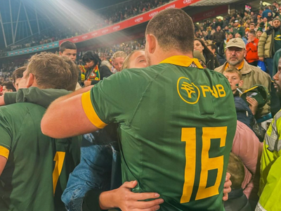 Rassie Erasmus' daughter shows support for Springbok boyfriend