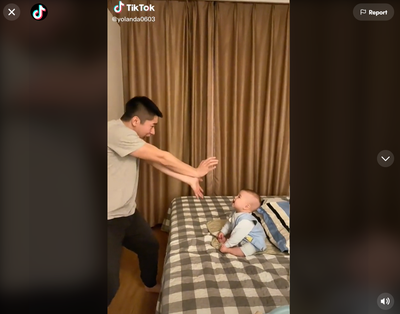 WATCH: Cute video of baby play fighting with dad