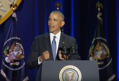 Obama says 'yes we did' in farewell address