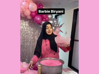 Barbie pink biryani sparks culinary controversy