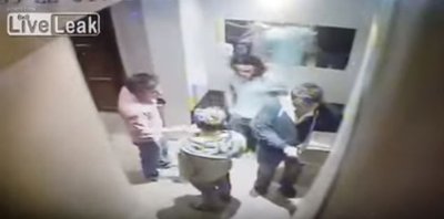 Bouncer floors guys smoking weed in toilets