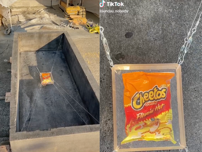 Flamin' Hot Cheeto chips tomb created for "future civilisations" to find