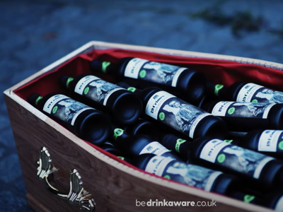 VIDEO: Wine aged in coffin becomes world first