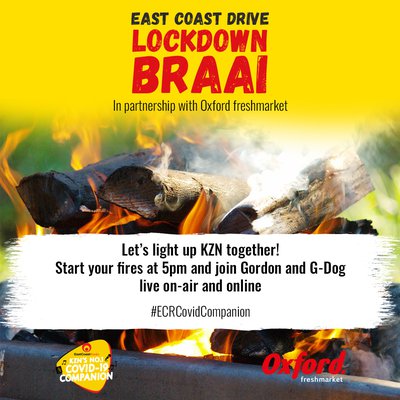 You are invited to an East Coast Drive Lockdown Braai!