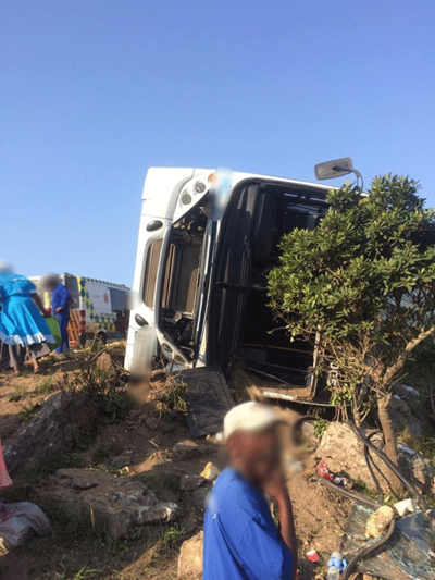One killed, dozens hurt in KZN bus crashes