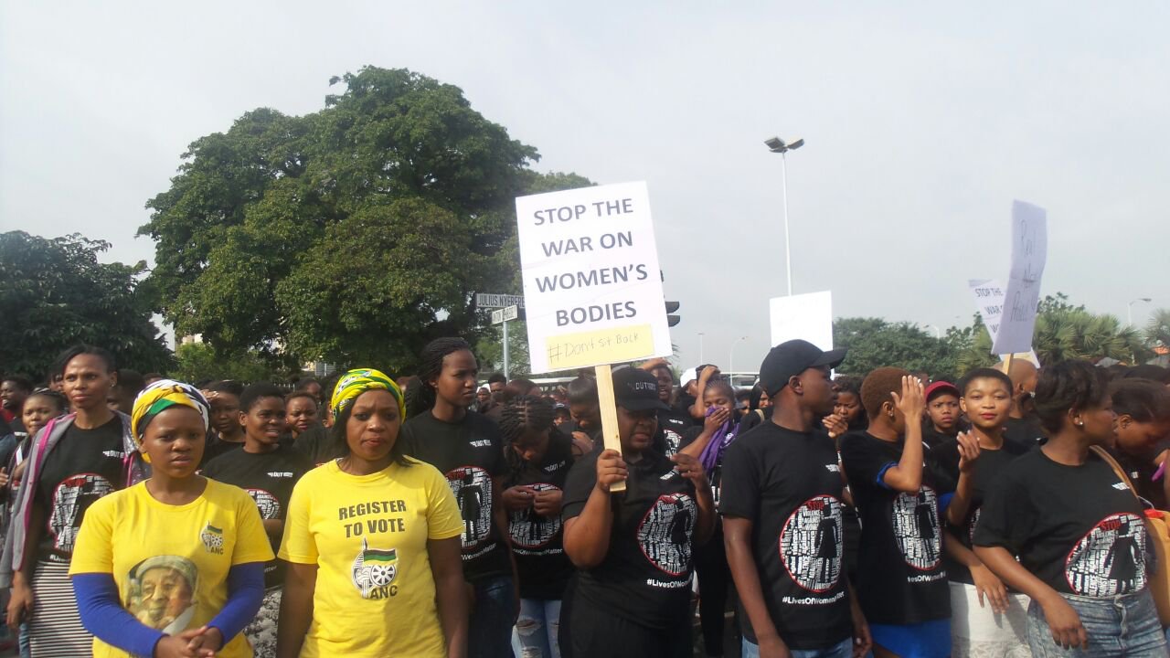 DUT students march against gender-based violence
