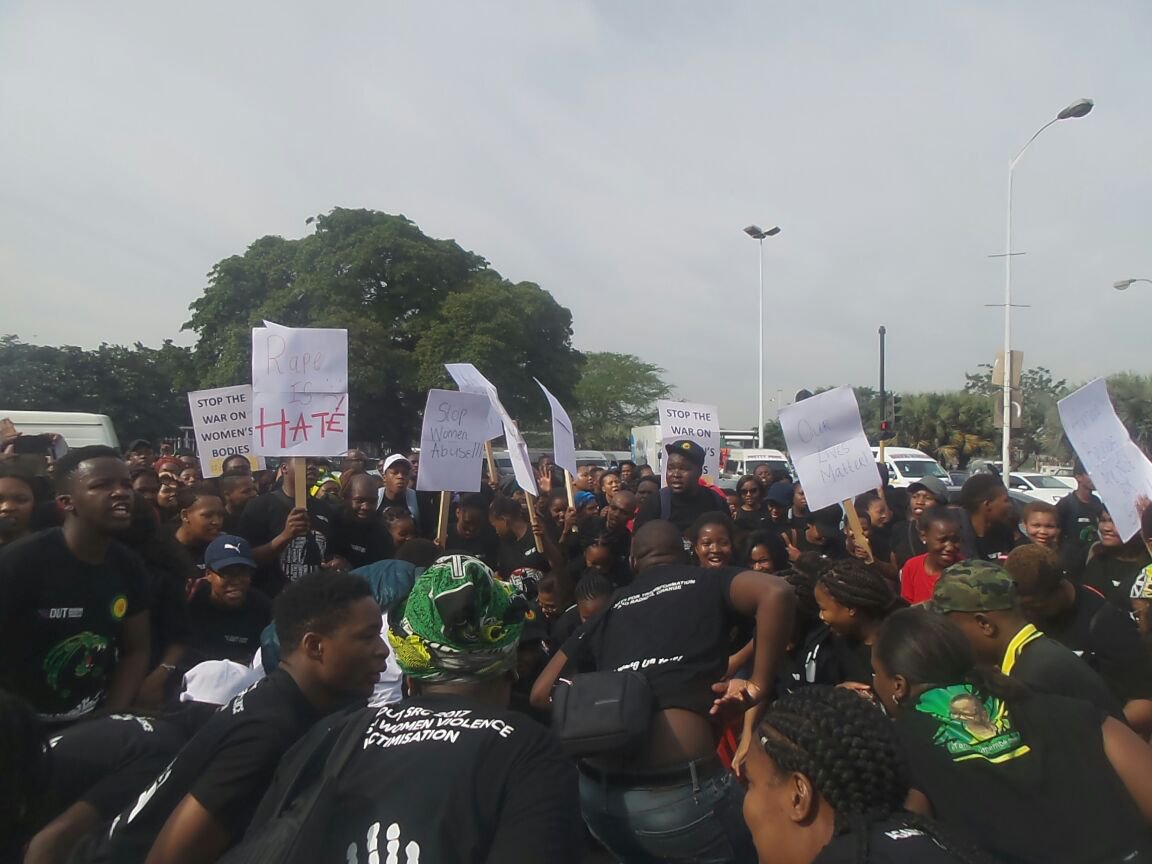 DUT students march against gender-based violence