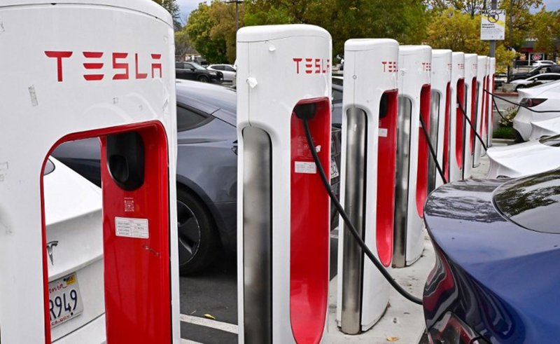 Tesla chargers torched in suspected arson in France: police