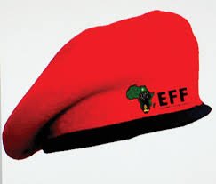 Marikana families in EFF regalia