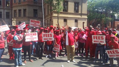 EFF protest against state capture