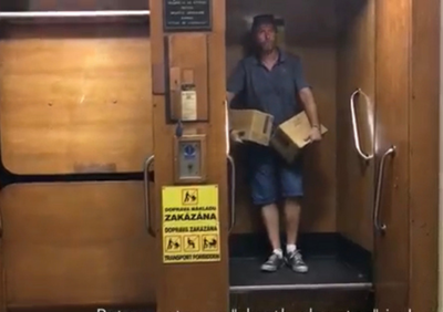 WATCH: The elevator that never stops moving dubbed the 'Elevator of Death'!