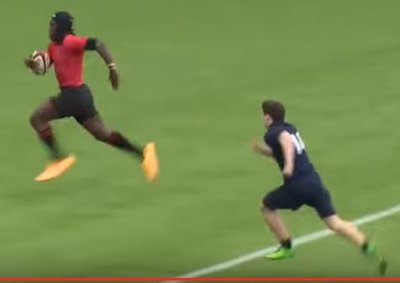 World's fastest Under-15 rugby player