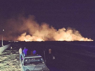 Massive Cape St Francis fire caught on camera