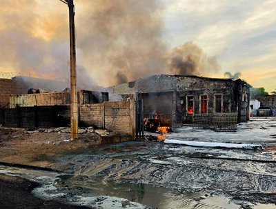Firefighters battle massive factory blaze in Clairwood
