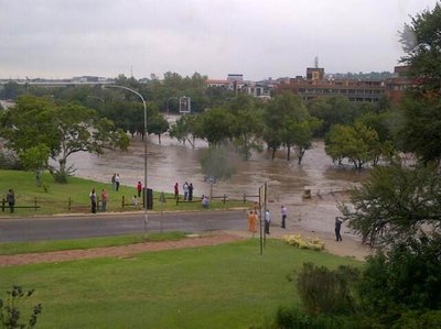 Pretoria low water bridge washed away