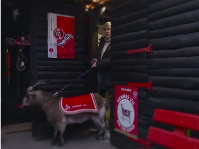 *Video* Famous soccer goat