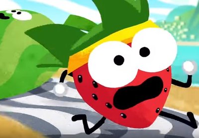 Google Doodle Olympic fruit games