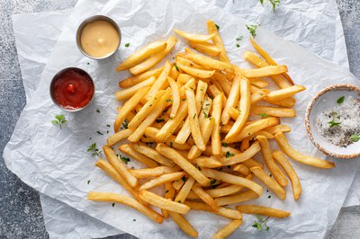 The perfect french fries made with corn starch